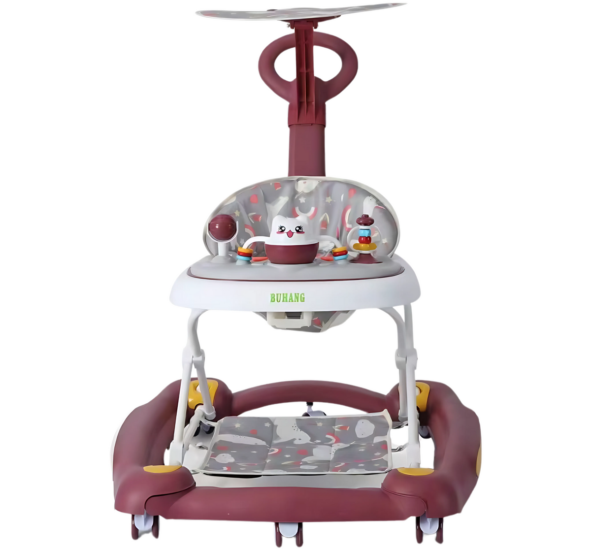 LIAL Premium Plastic Baby Walker - RED - (W 806)